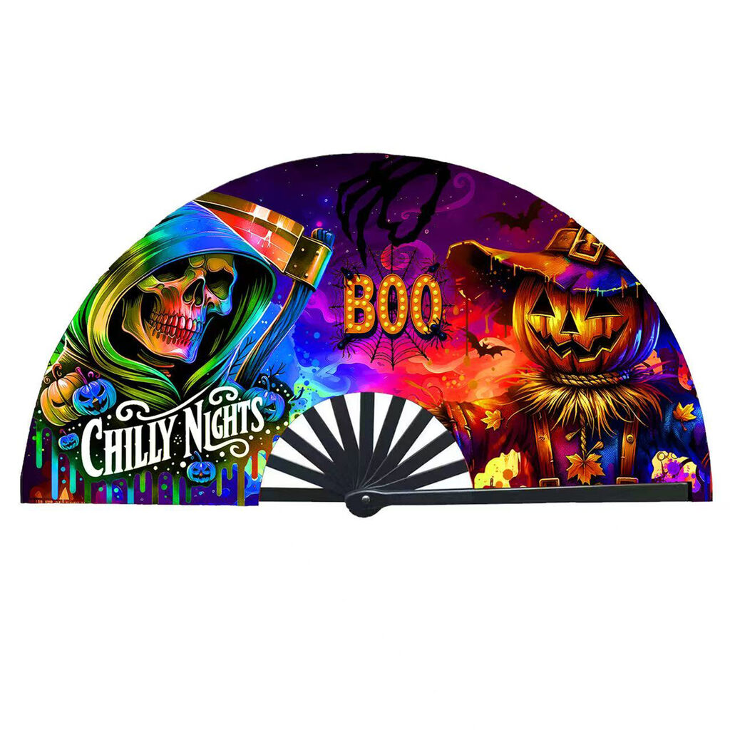 Decoration Clack Folding Bamboo Fan Pride Rainbow Hand Fan Custom ...