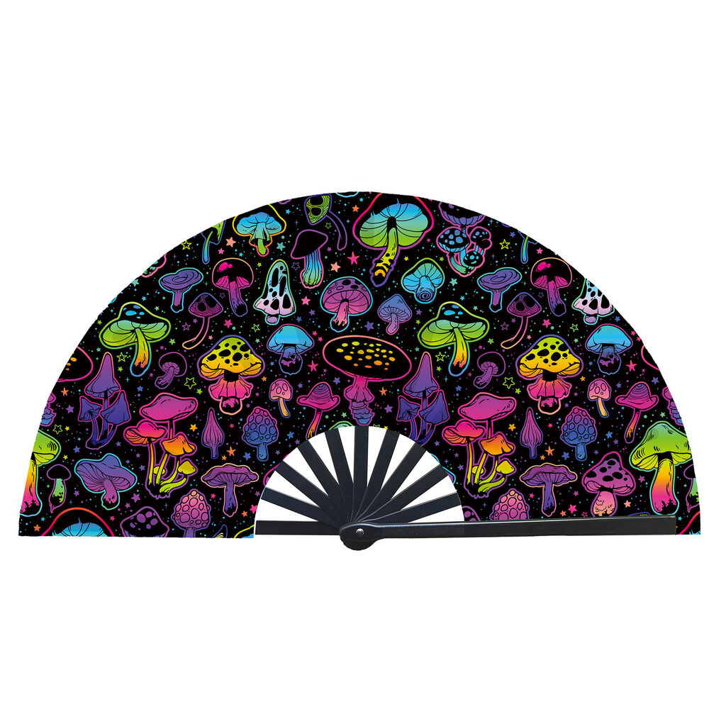 Decoration Clack Folding Bamboo Fan Pride Rainbow Hand Fan Custom ...