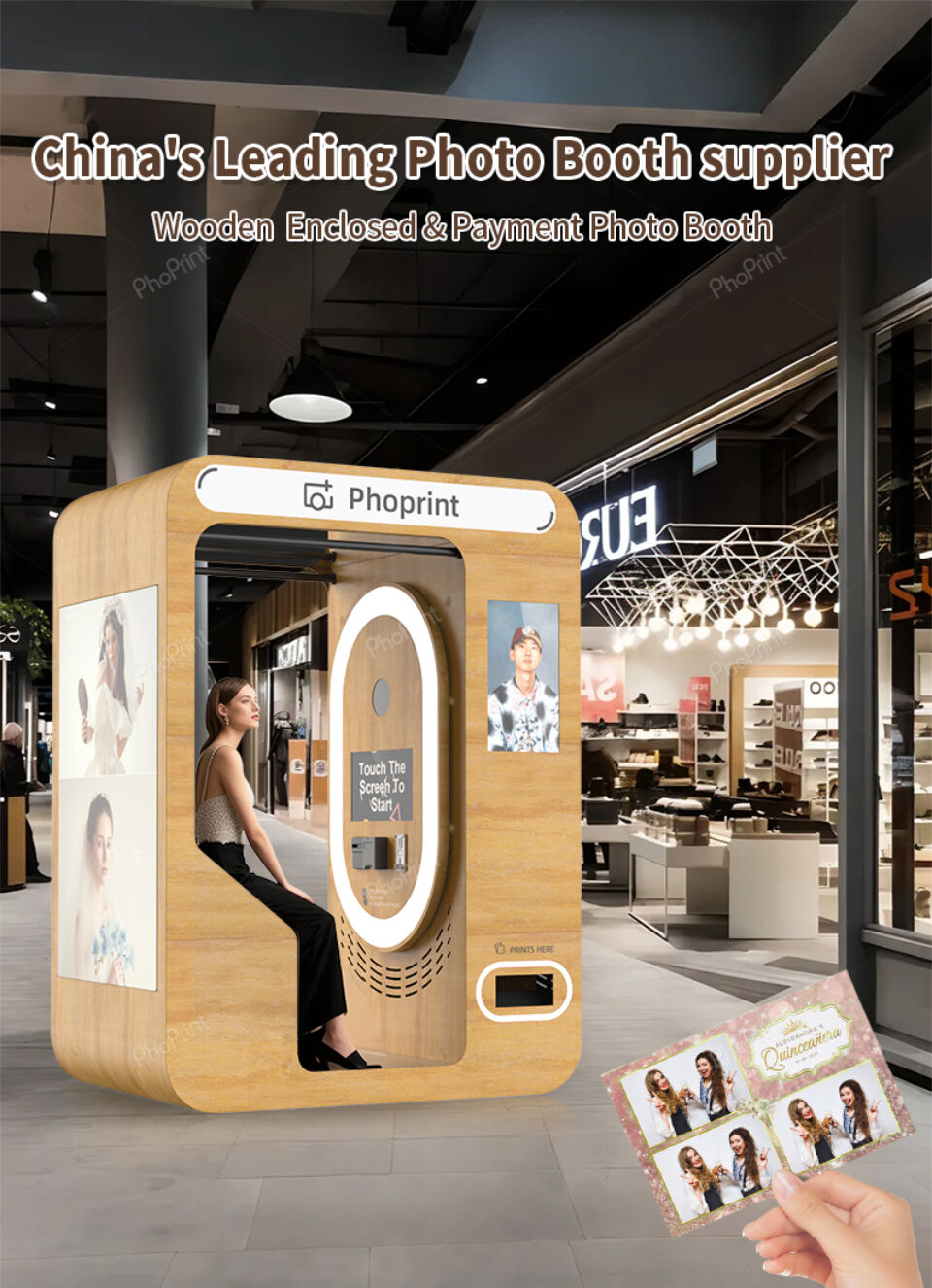 Selfie Photobooth Kiosk Korean Style Photo Booth Machine With Optional ...