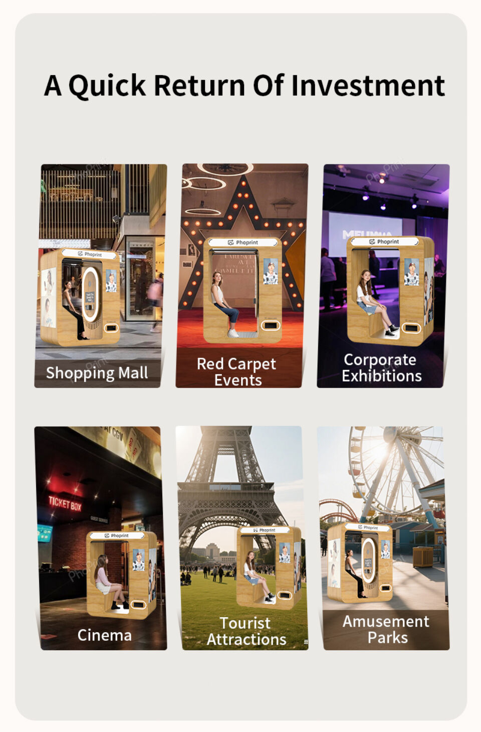 Selfie Photobooth Kiosk Korean Style Photo Booth Machine With Optional ...