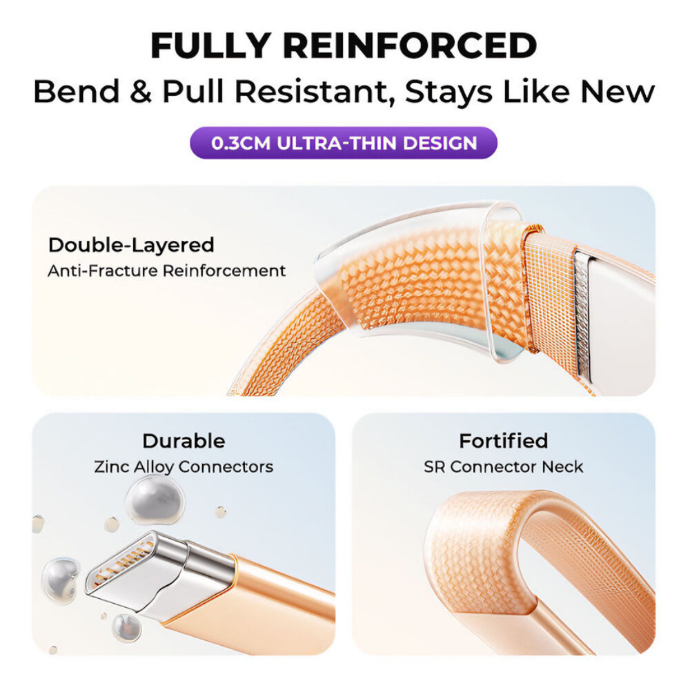 1.5m Multi 2-in-1 Invisible Holder Braided Fast Charge Cable Phone ...