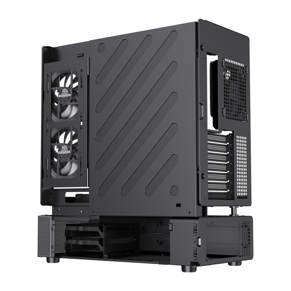Gamemax N90 Modular Dual-chamber Pc Case With 512-led Display 270 ...