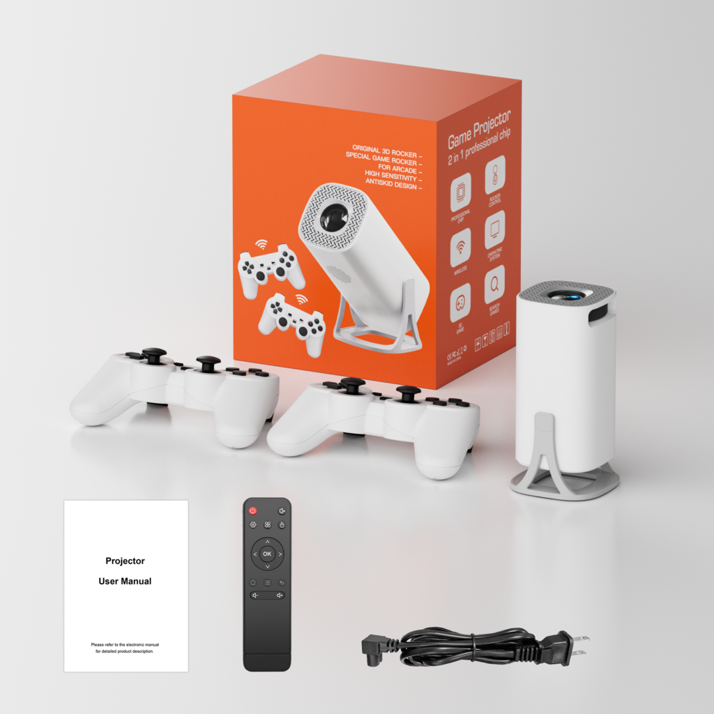 Etistar Portable 1080p Lcd Gaming Projector With 120 Ansi Lumens, Low ...