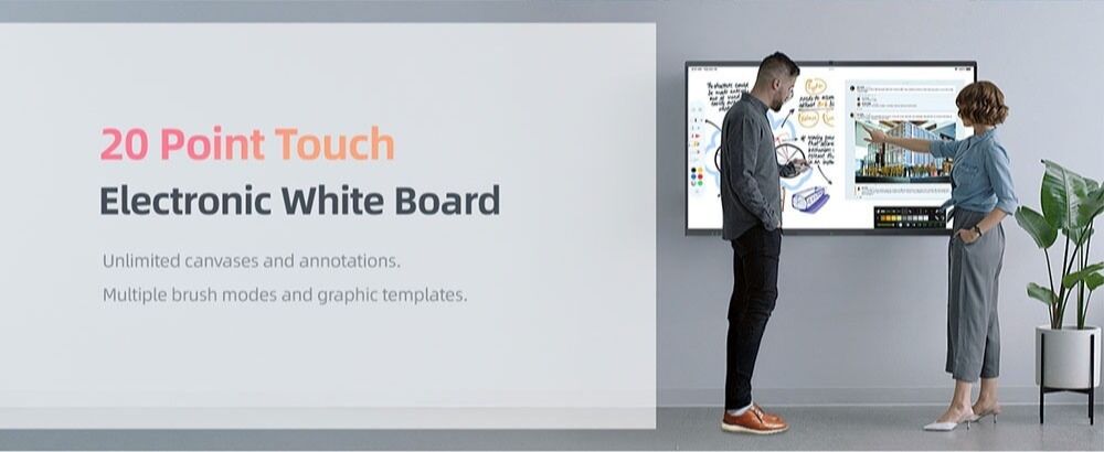 Split Screen Display Smart Board, , Wireless Screen Sharing, 400nites ...