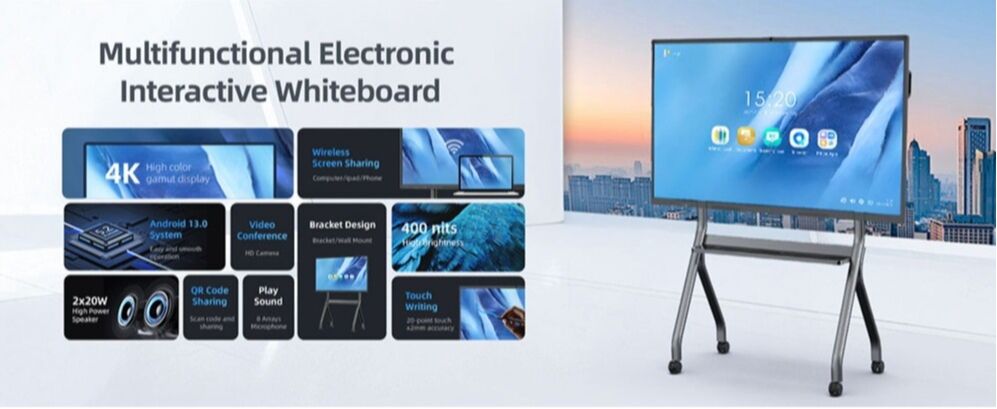 Split Screen Display Smart Board, , Wireless Screen Sharing, 400nites ...