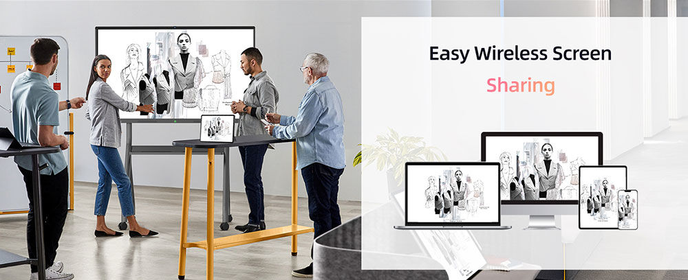 Split Screen Display Smart Board, , Wireless Screen Sharing, 400nites ...