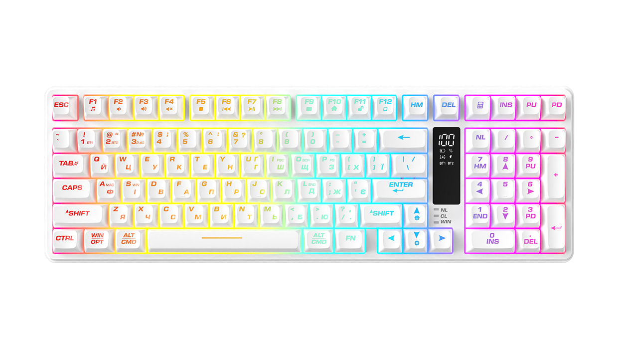 99-key Wireless Keyboards ,glowing Characters,rgb Light,uipped With ...