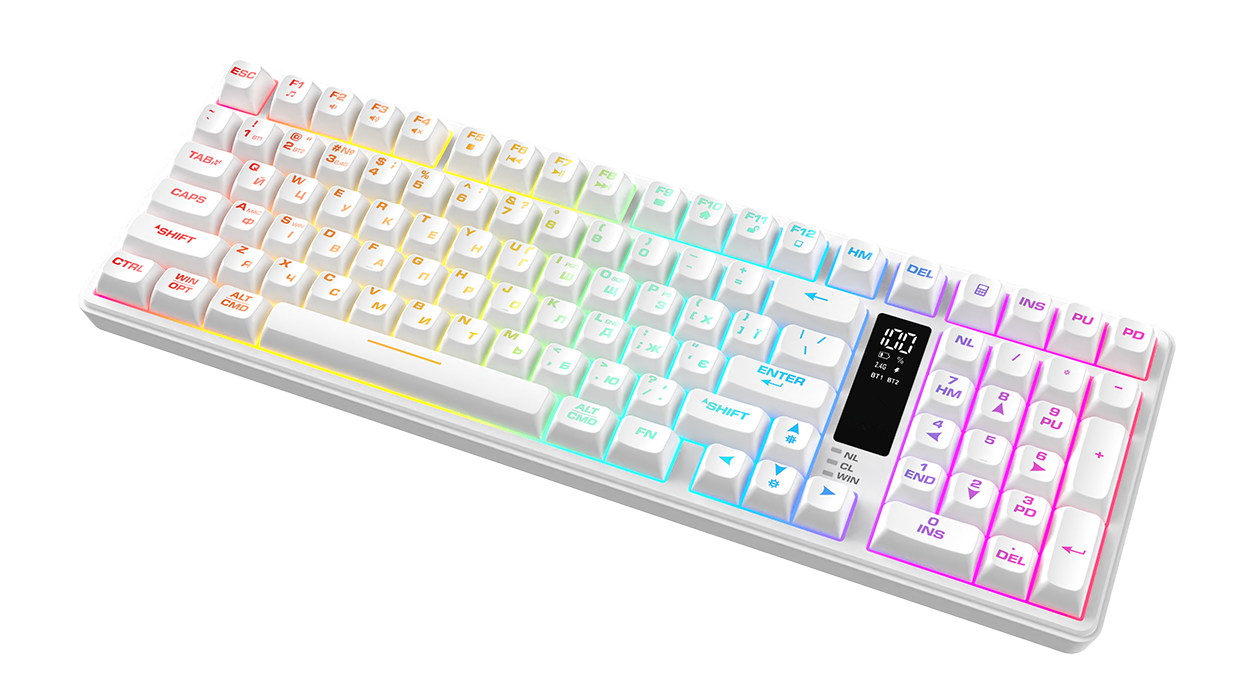 99-key Wireless Keyboards ,glowing Characters,rgb Light,uipped With ...