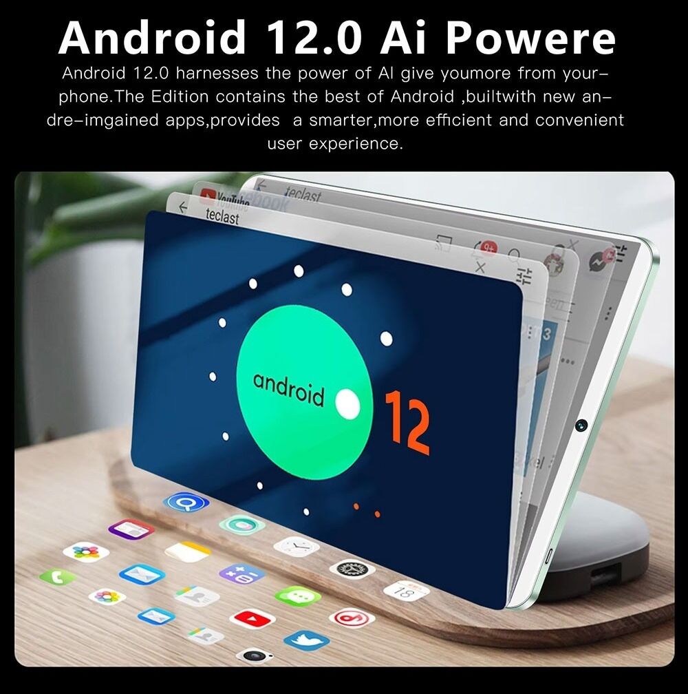 2026 Android 12 Tablets, 16gb+1tb, 1tb Expand, 10-core Tablet With Wifi ...