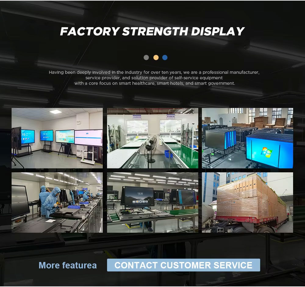 75 Inch V100 6gb+64gb 32w Camera 6 Function Buttons, Android 13, Android Electronic Interactive ...