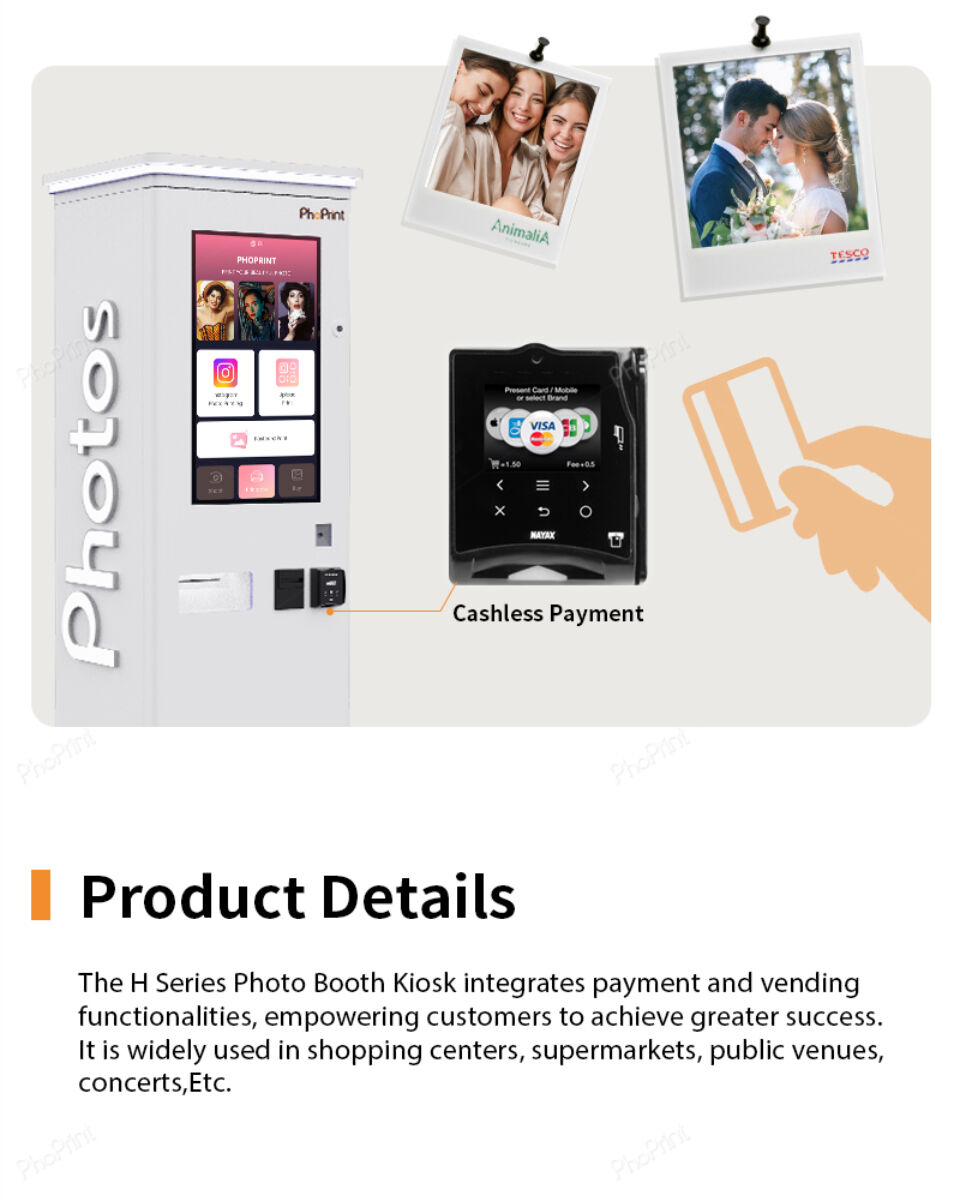Phoprint 32 Inches Touch Screen Instant Print Photo Booth Self Service ...