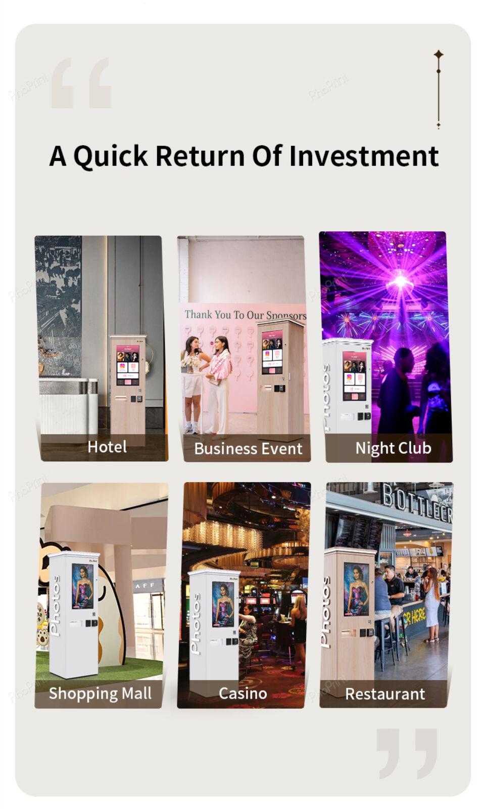 Phoprint 32 Inches Touch Screen Instant Print Photo Booth Self Service ...