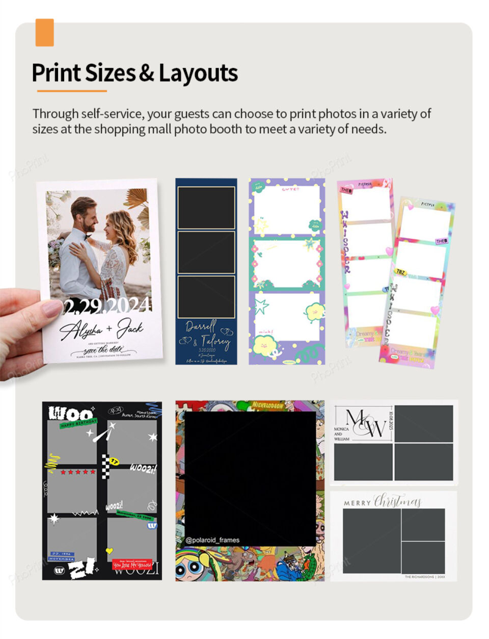 Phoprint 32 Inches Touch Screen Instant Print Photo Booth Self Service ...