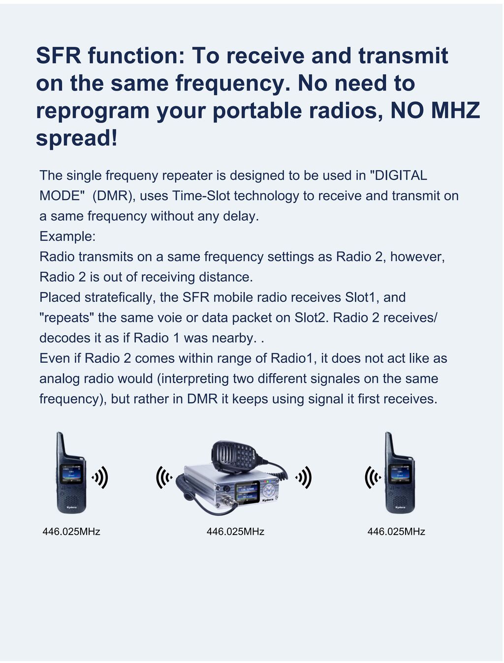 E-mesh86uv: Dmr Vehicle Mobile Radio & Single Frequency Repeater Dmr ...