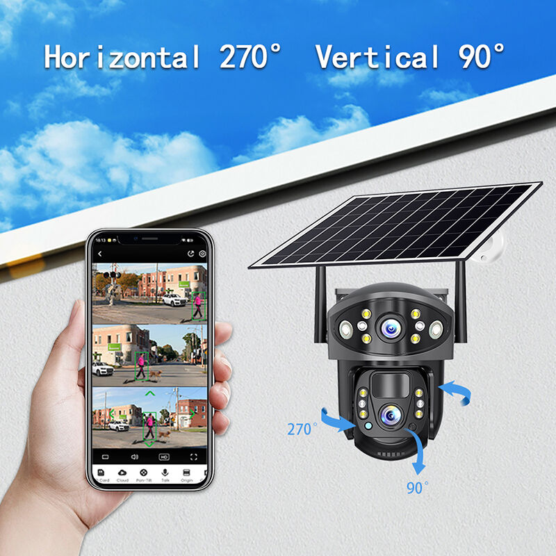 V380 Pro Outdoor Ip Cctv Solar Camera 8mp 4g Sim Card Dual Lens Color ...