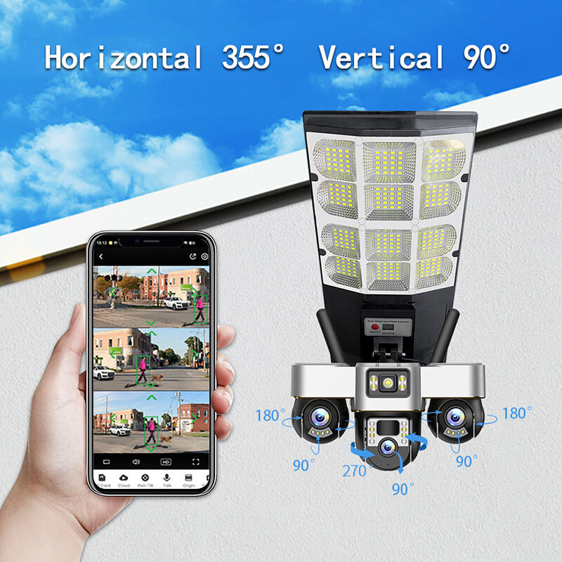 High Resolution 6mp Solar Powered Ptz Floodlight Camera Wireless ...