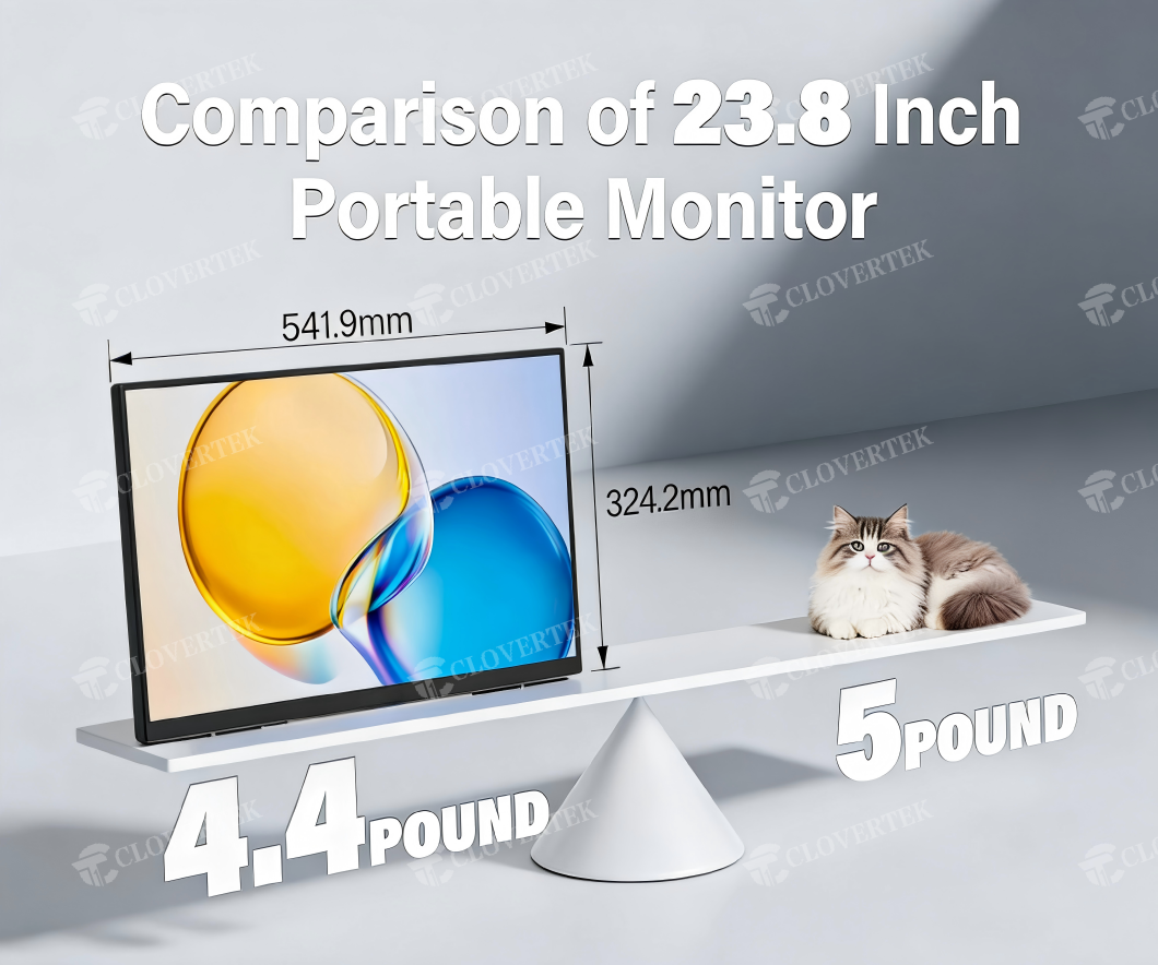 Portable 1080p 144hz Monitor, 23.8'' Ips, Type-c Hdmi, Adjustable Stand ...