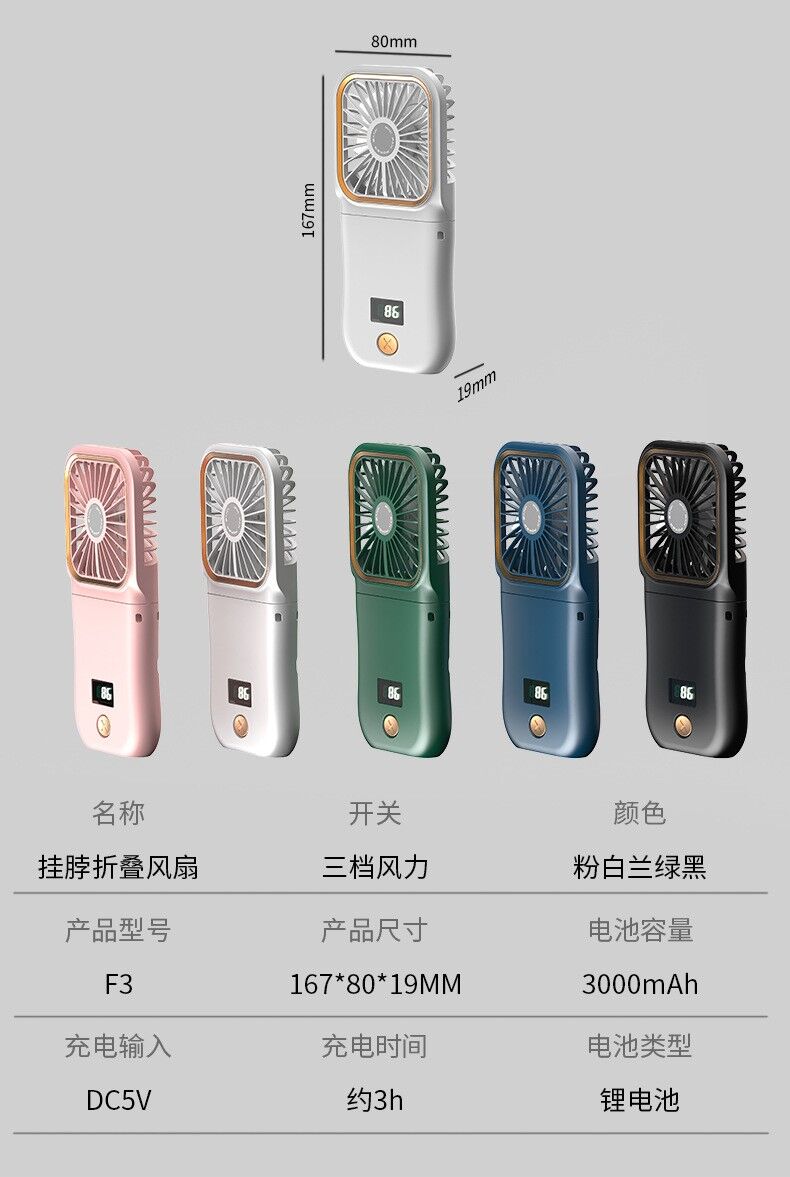 Bulk Buy China Wholesale Neck Fan Mini Usb Rechargeable Portable ...