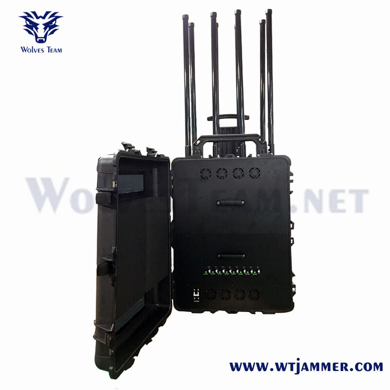 Compre Bloqueador De Señal Portátil De 250w Y 8 Bandas Con Fuente De ...