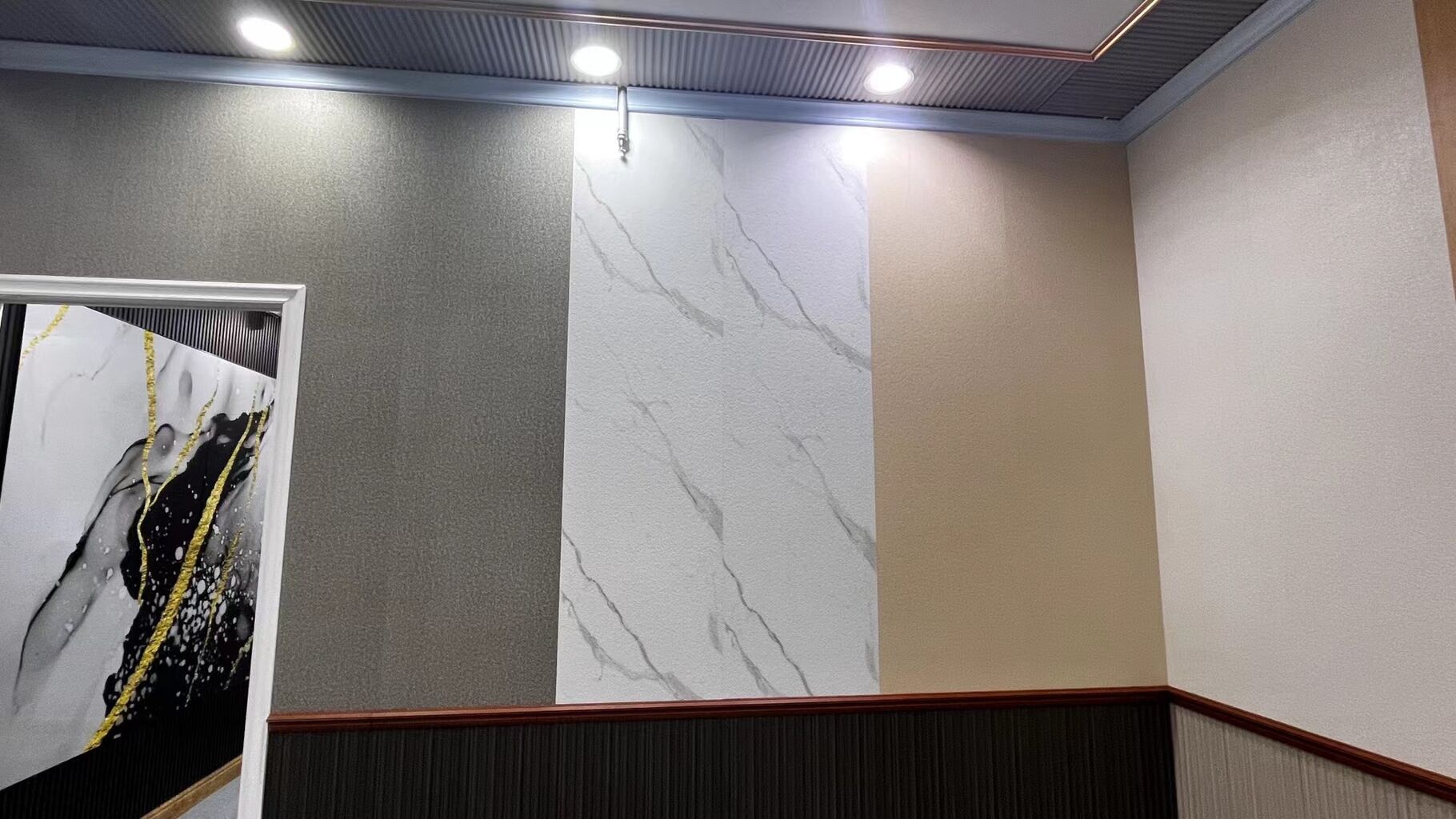Spc Wall Panel Stone Plastic Composite Tv Background Wall Interior Wall ...
