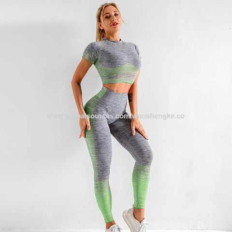 China Training fitness yoga wear workout set,women's gym sets leggings ...