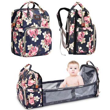 China Lokass diaper bed backpack bag diaper bed bag with crip with ...