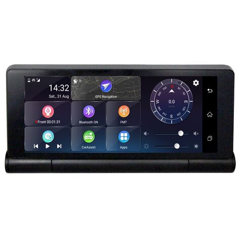 China Foldable on dash 4G Android systerm GPS navigation dash camera on ...