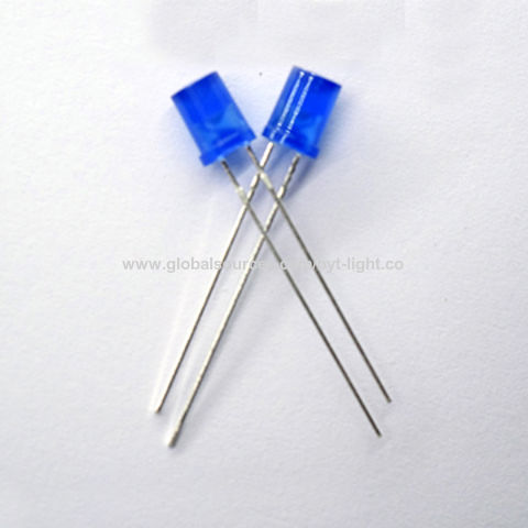 China 5mm Flat Top Blue Concave LED Blue Lens on Global Sources