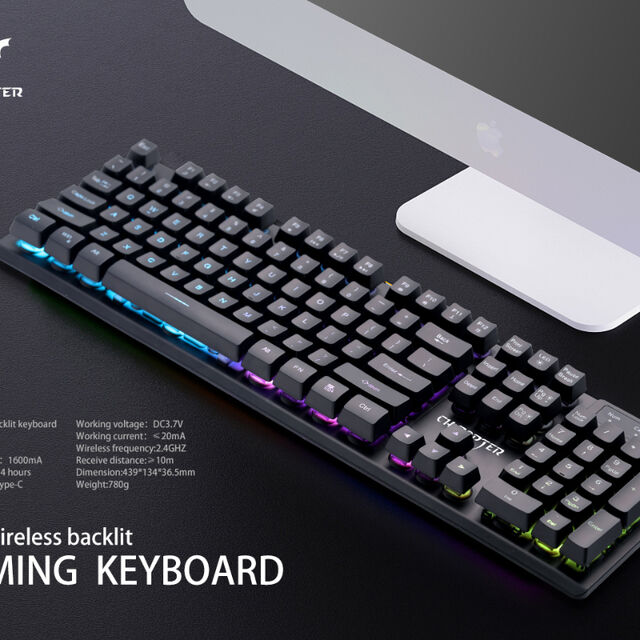 China Gaming Keyboards 2.4G Wireless Backlit Keyboards for Gamer ...