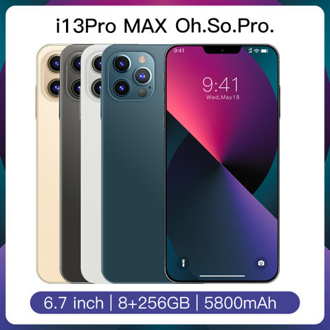 China 2021 latest 5G i13pro max phone with high definition Large memory ...