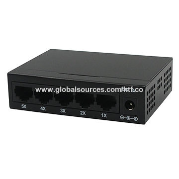 China10/100/1000Mbps Ethernet Switch, Steel Case 5-port Unmanaged ...