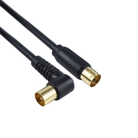 China 15M 110dB Black Straight to Right Angle Flex TV Aerial Cable ...
