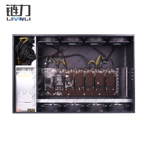 China 65mm ethereum mining rig gpu eth mining machine 8gpu case with ...