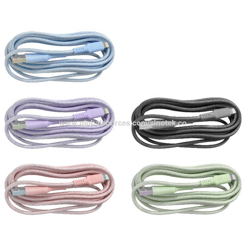 China Nylon braided c89 8 pin mfi lightning fast charging cable on ...