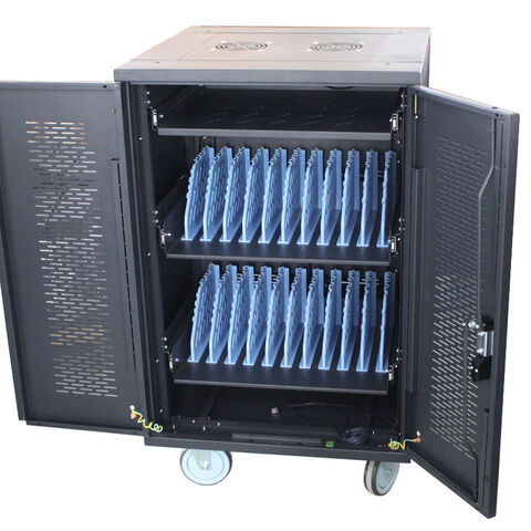 China Steel Material 20 Slots Charging Trolley With Power Off Automatic ...