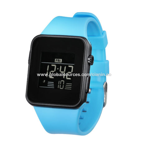 China LED watch with seven colors backlight made of TPU on Global ...