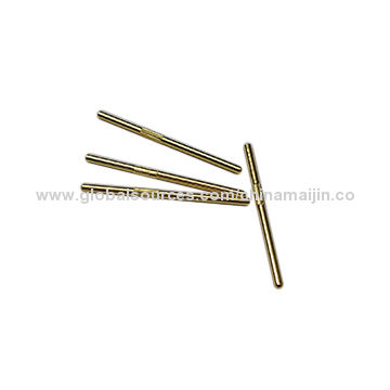 China Precision hardware pins, beryllium copper material and zinc gold ...
