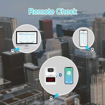 China Smart thermometer with app intelligent voice alarm ,record of ...