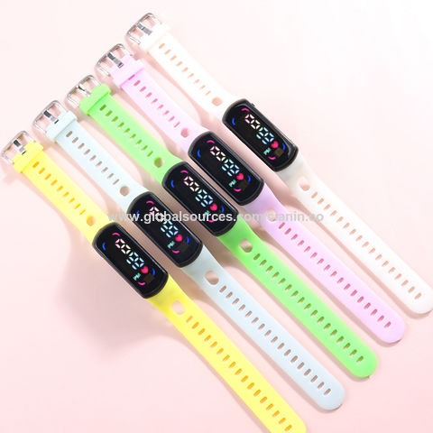 China LED watch with touch screen made of plastic watchcase and ...