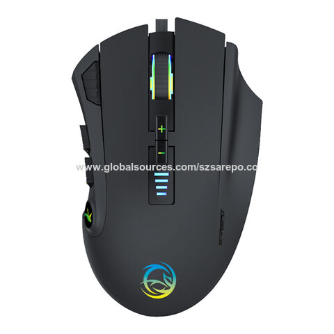 China 12D professional RGB gaming mouse with fire&G1,G2,G3,G4 key ...