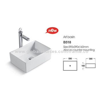 Triangular corner wash basin to European market with elegant design ...