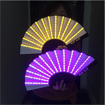 China 2021 New Products RGB Lighting Led Hand Fan For Decoration on ...