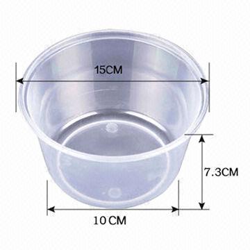 Circle disposable food containers, made of PP | Global Sources