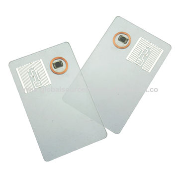 China LF and HF dual frequency transparent NFC RFID card on Global ...