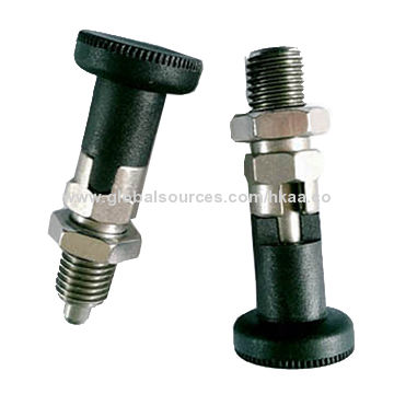 China Spring plunger, stainless steel, with knurling head, CNC ...