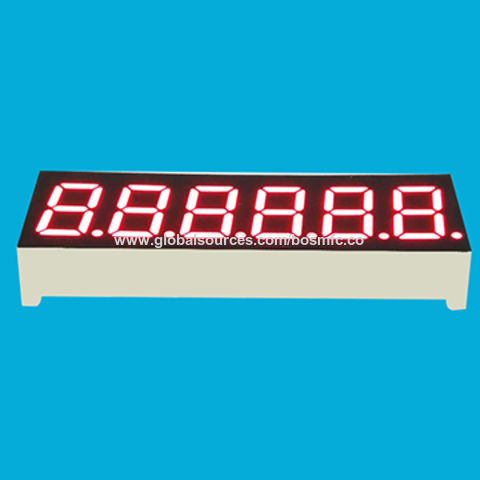 China 0.36-inch 6-digit Red 7-segment LED Display on Global Sources,SMD ...