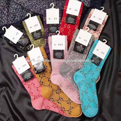 China Branded logo GG stockings CC socks designer brand socks on Global ...
