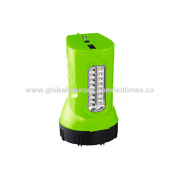 China 10W LED rechargeable torch 12V car charger with USB output to ...