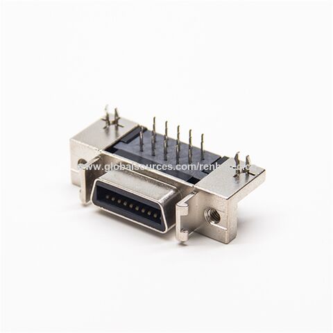 China SCSI 20 Pin Connector Right Angle Female Through Hole CN SCSI ...