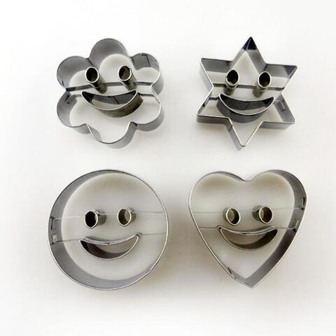 China Smile face cookie cutter with handle, custom designs is welcomed ...